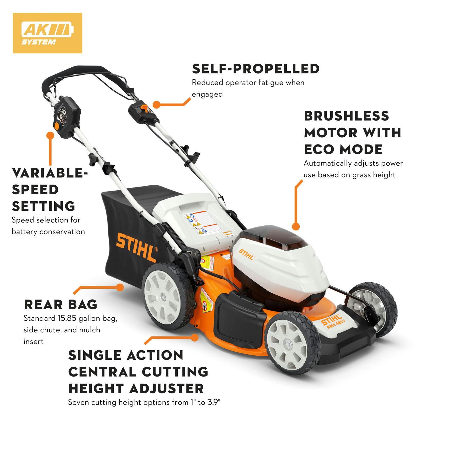 RMA 460 V | Self-Propelled Lawn Mower | STIHL USA